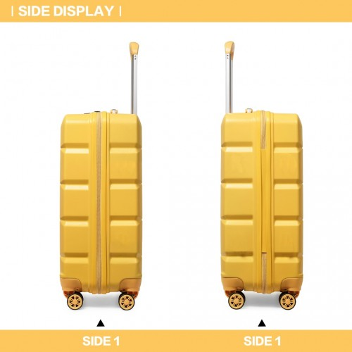 K2292L - Kono 20 Inch Lightweight Hard Shell ABS Luggage Cabin Suitcase ...