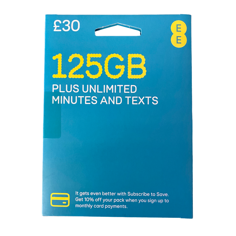 EE Pay As You Go Sim Card - £30 Subscription Pack - Shoppe Emporium