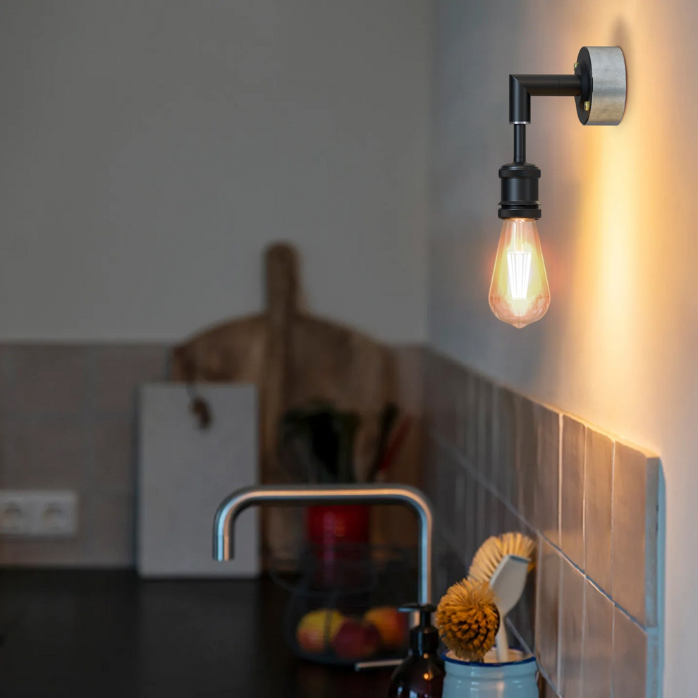 Conduit pipe Wall light Industrial Edison E27 Lamp Holder Fitting-5588 ...